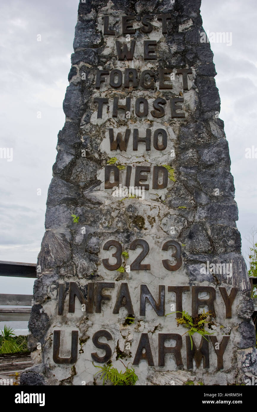 US-323 Infanterie Denkmal und dem zweiten Weltkrieg Krieg Relikt Bloody ...