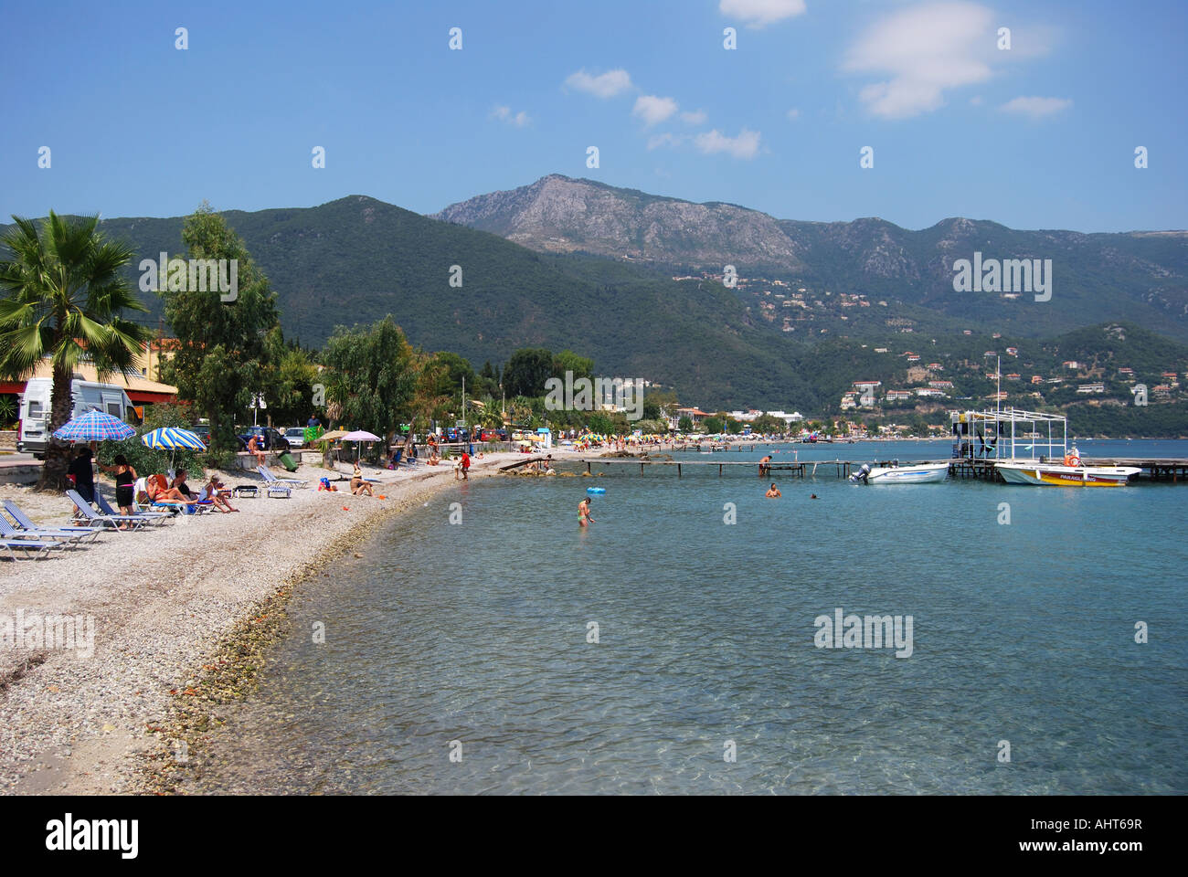 Ipsos Beach, Ipsos, Corfu, Ionische Inseln, Griechenland ...