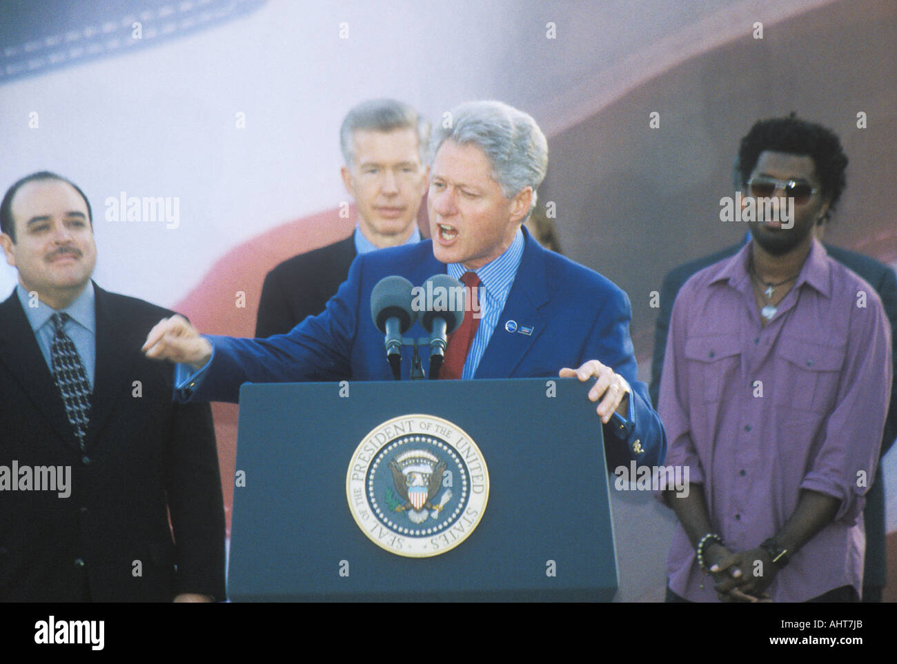 Der ehemalige Präsident Bill Clinton spricht bei einer Presidential ...