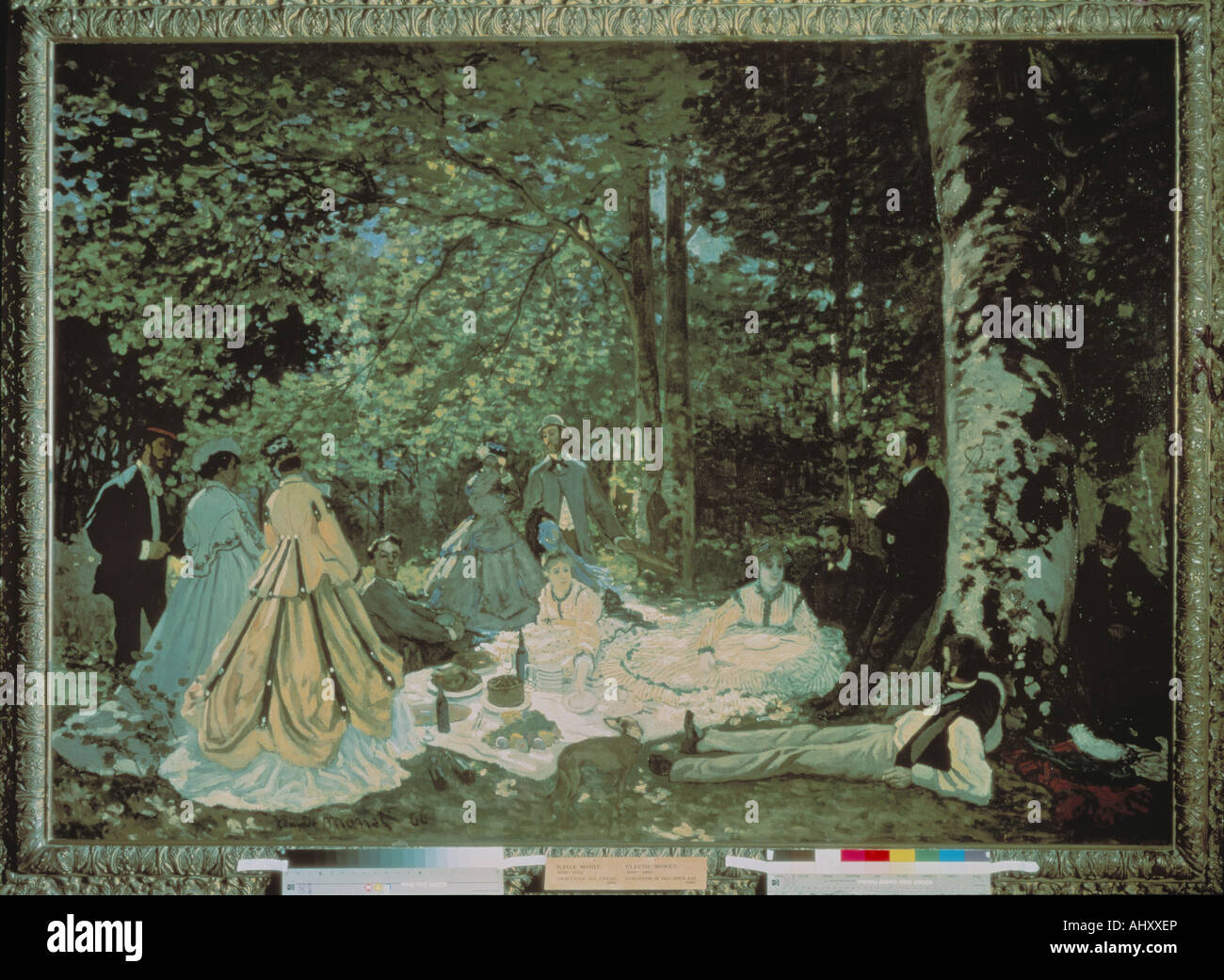 "Bildende Kunst, Monet, Claude (1840-1926): Malerei,"The Picnic", 1865/ ...