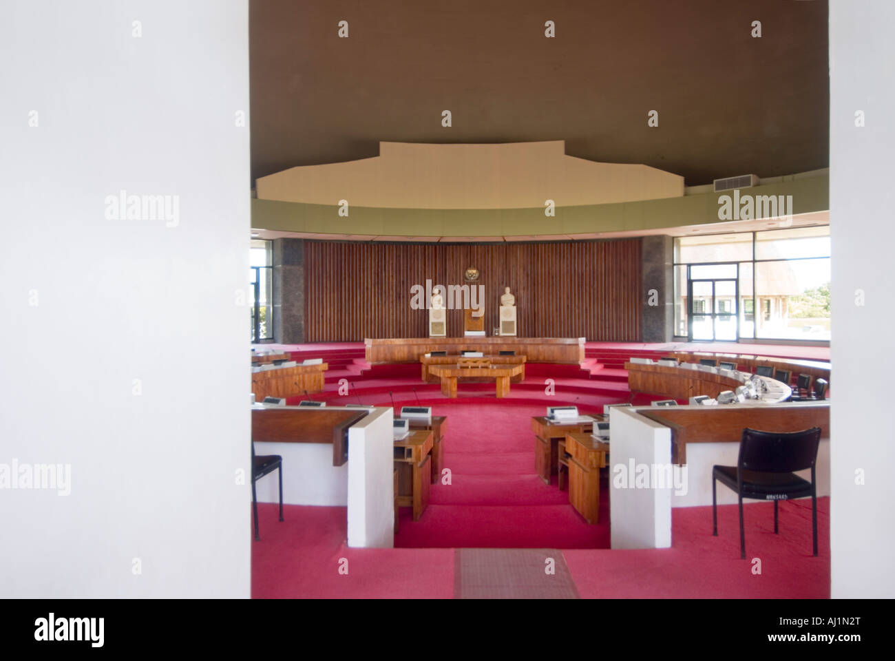 Polynesische Polynesien SAMOA Upolu Samoan Regierung Gebäude Fale Fono ...