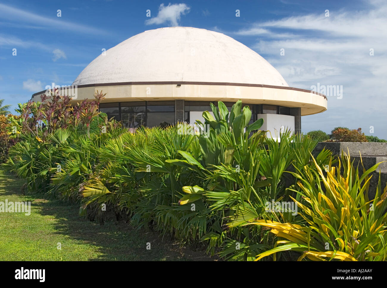 Polynesische Polynesien SAMOA Upolu Samoan Regierung Gebäude Fale Fono ...