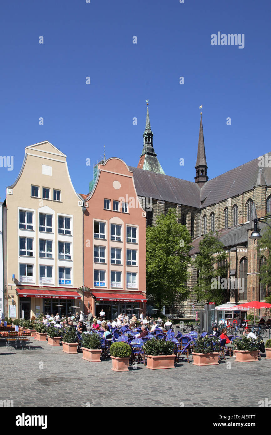 Mecklenburg Vorpommern Rostock Neuer Markt neuer Platz Platz Marktplatz ...