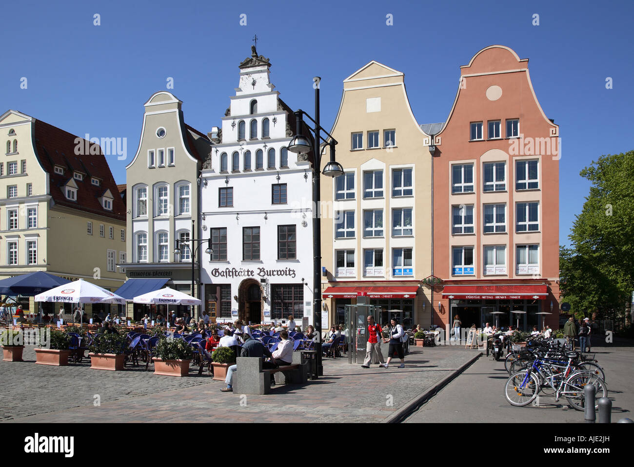Vorpommern Rostock Neuer Markt neuer Platz Platz Marktplatz ...