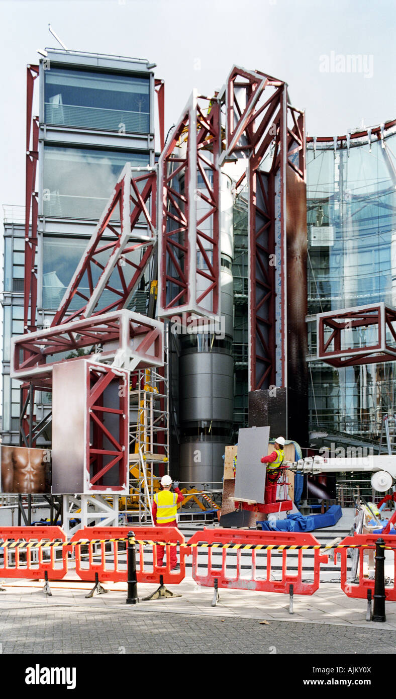 Bau der vier Channel 4 im HQ London Stockfotografie - Alamy