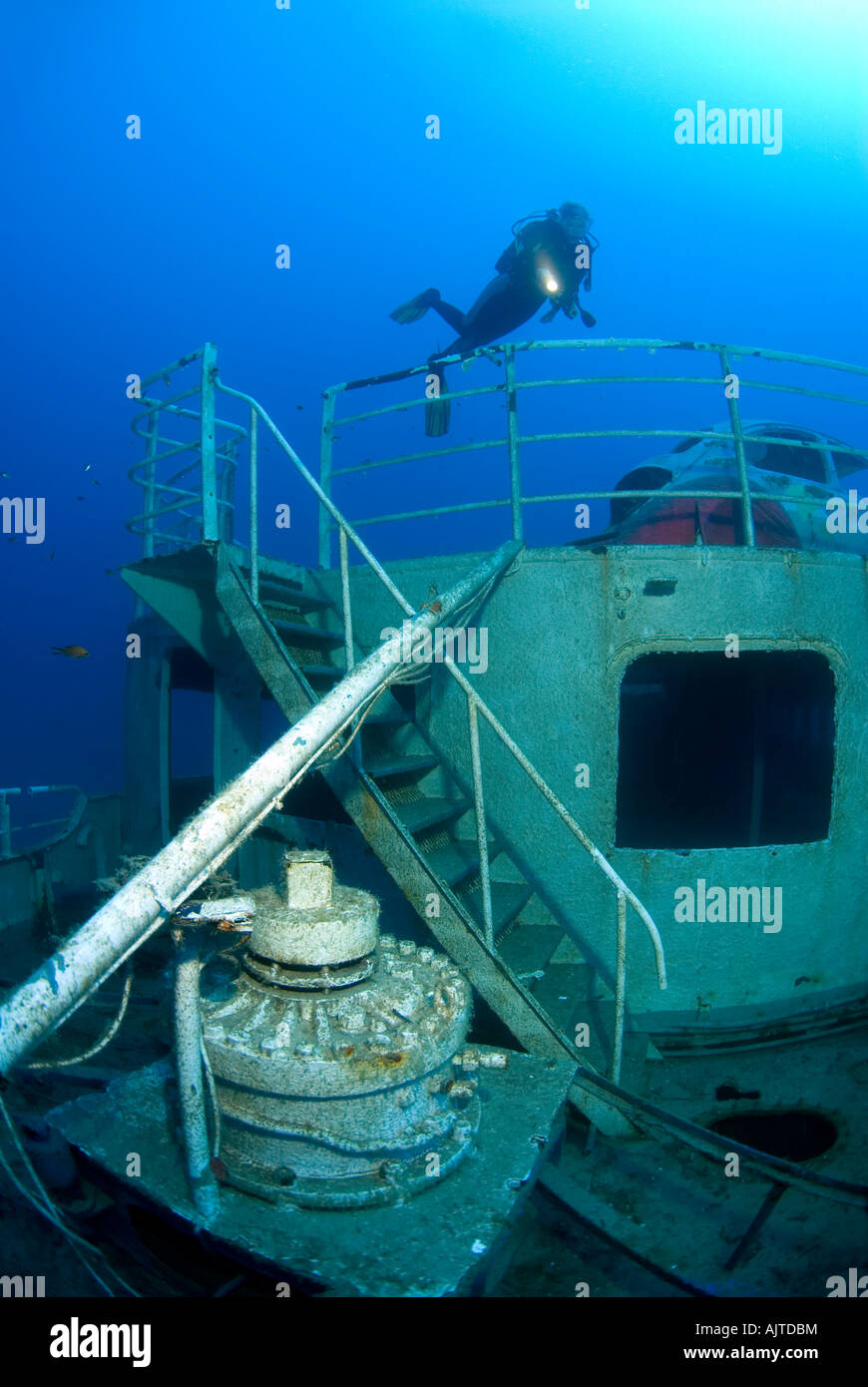Tauchen am Wrack MV Karwela Mittelmeer Gozo Stockfotografie - Alamy