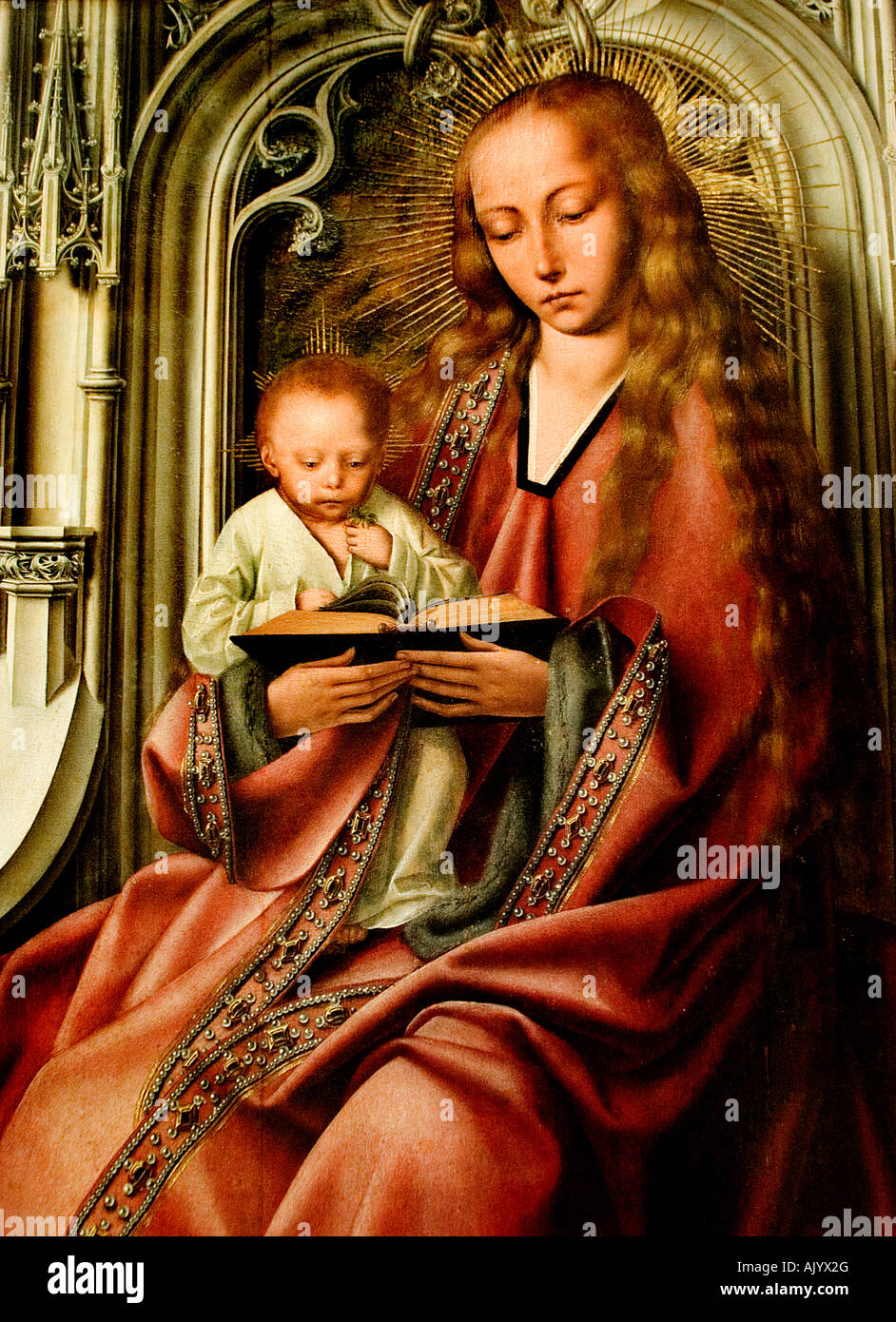 Jungfrau Maria mit Kind METSYS Quentin 1466-1530 belgischen flämischen Stockfotografie - Alamy