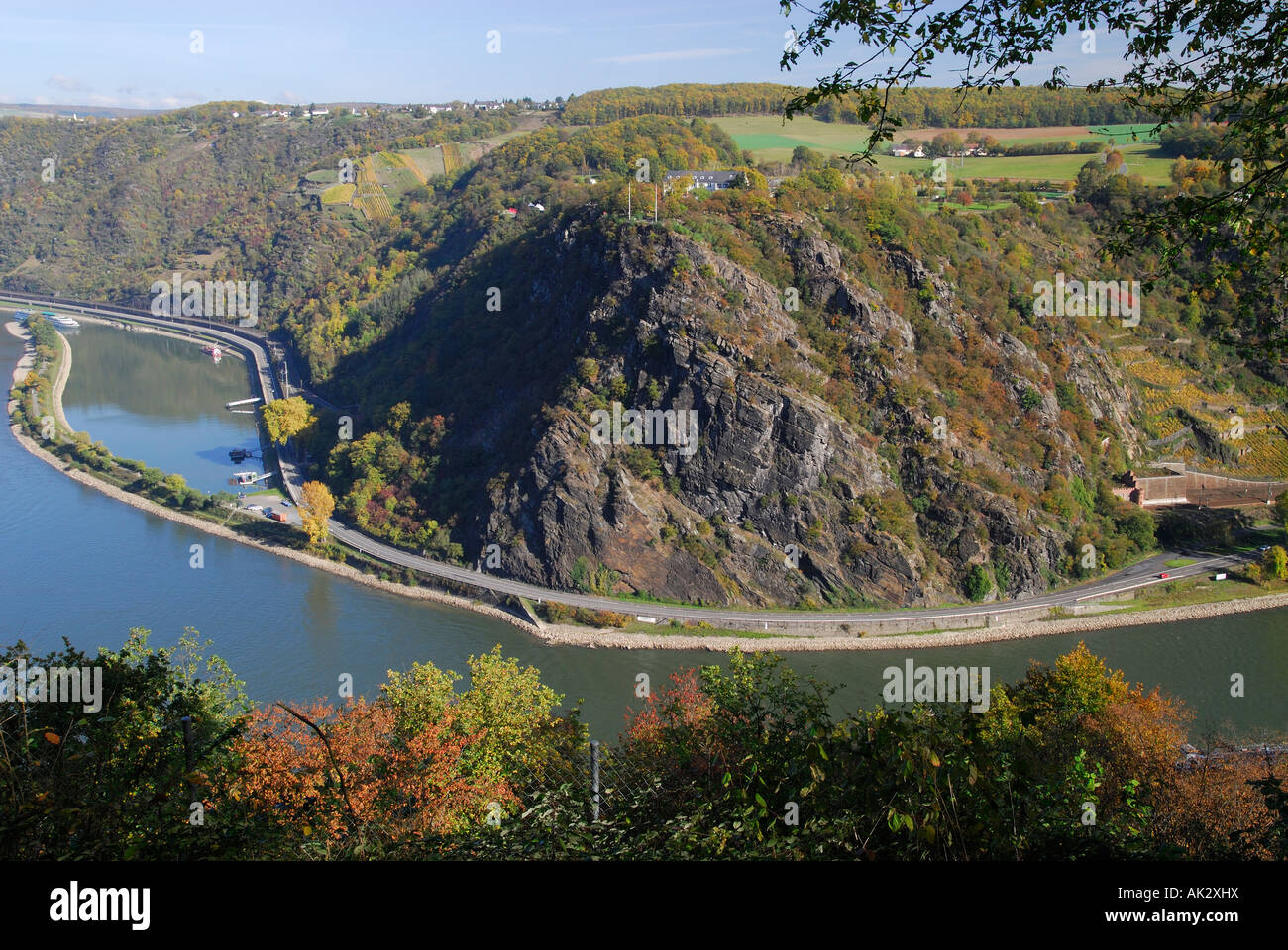 Legendäre Loreley-Felsen, Rheintal, Deutschland Stockfotografie - Alamy