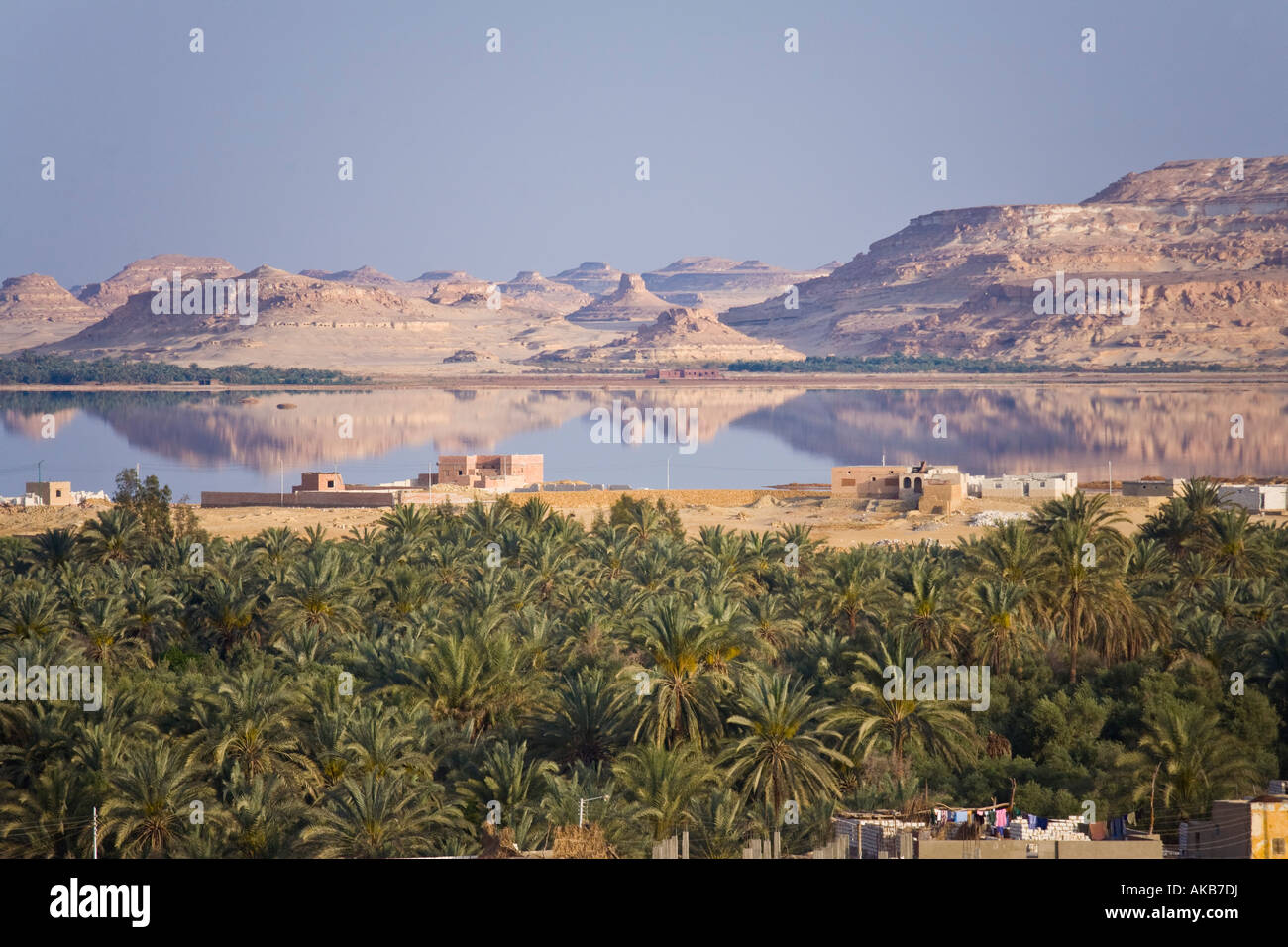 Landschaft in der Stadt Siwa Oase Siwa, Ägypten Stockfoto, Bild ...