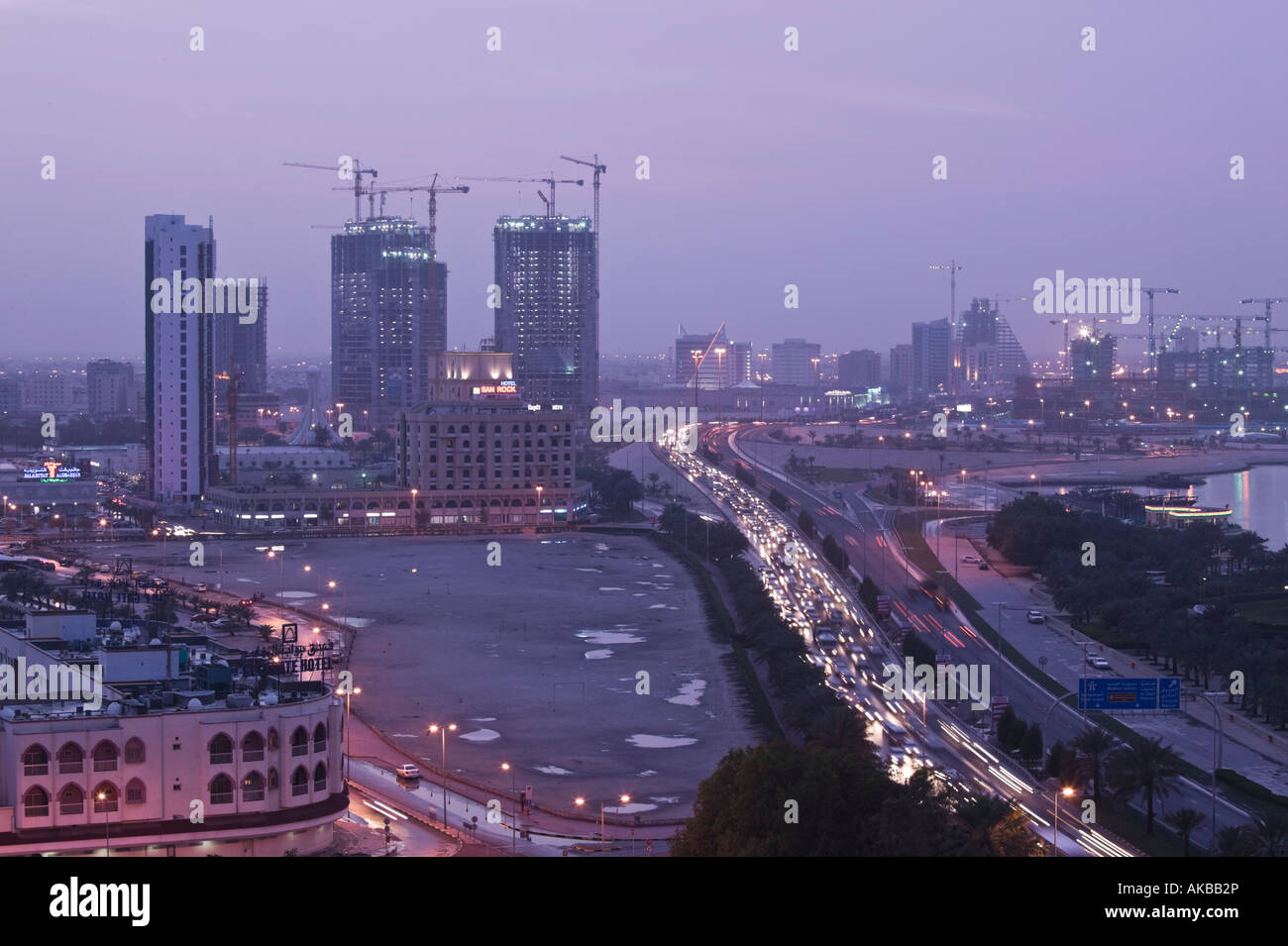 Bahrain, Manama, King Faisal Highway Stockfotografie - Alamy