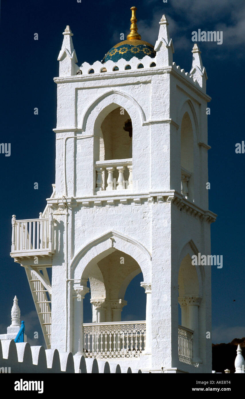 OM, Altstadt von Muscat, Minarett der Moschee "Masjid Al-Zuwawi" in der ...