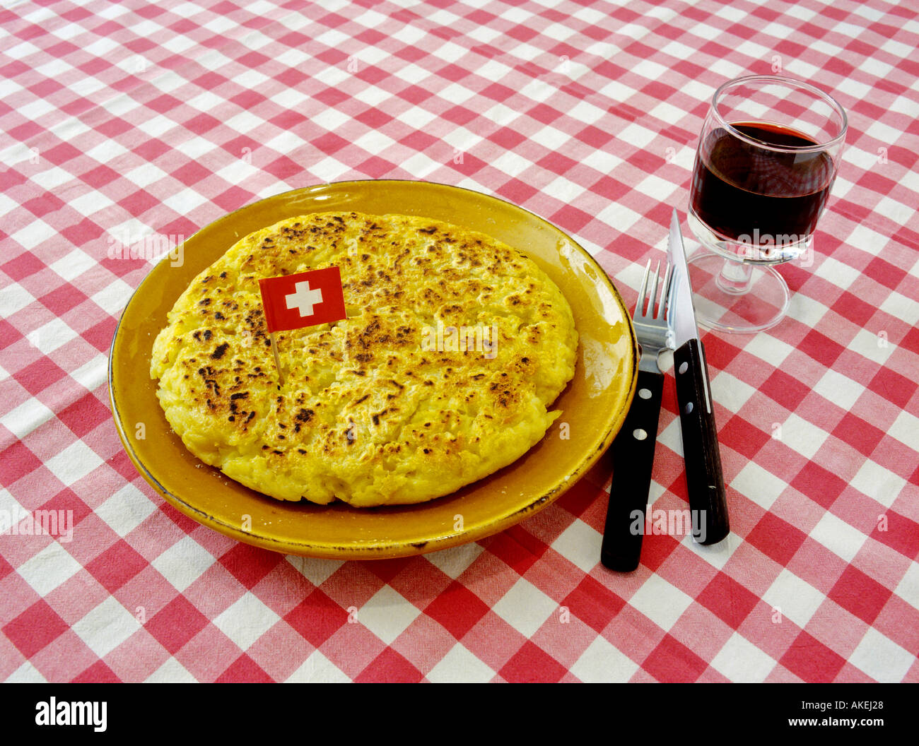 Berner Rösti Schweizer Essen geschreddert und gebratenen Kartoffeln ...