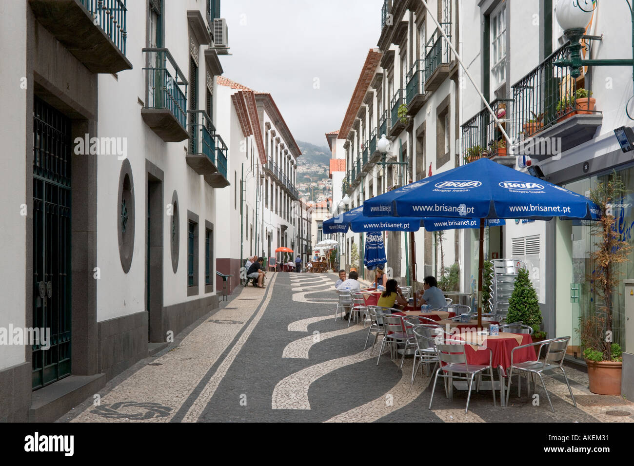 Portugal Madeira Island Funchal Cafe Stockfotos und -bilder Kaufen - Alamy