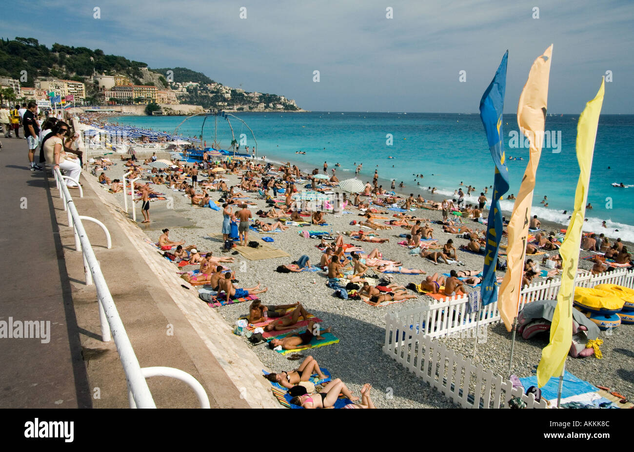 Promenade des Anglais Strand in Nizza - Côte d ' Azur, Côte d ' Azur ...