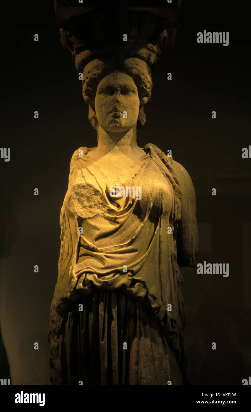 Athen-antike-Statue im Akropolis-museum Stockfotografie - Alamy