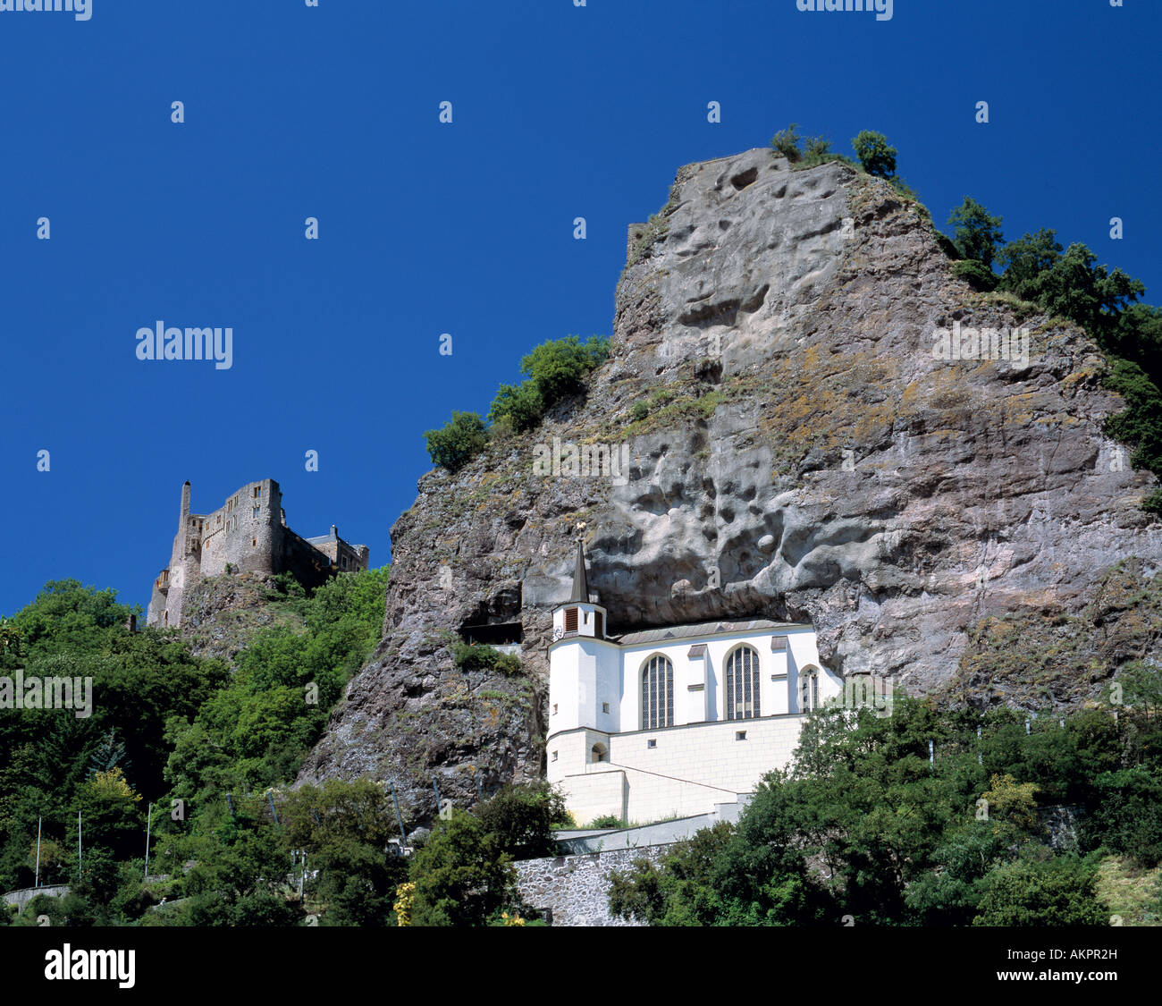 Burgruine, Schloss Oberstein, Felsenkirche, Idar-Oberstein ...