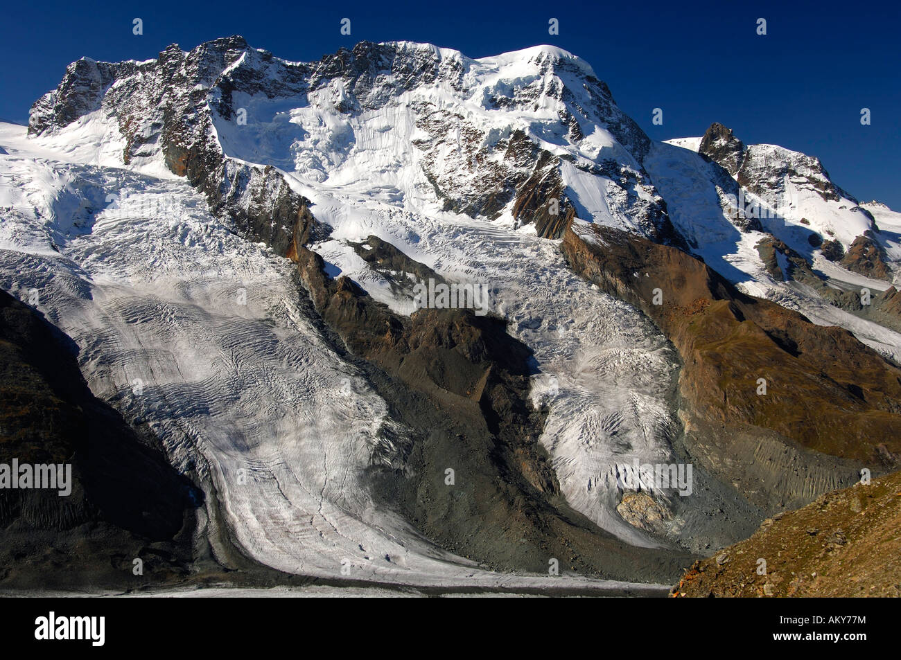 Breithorn Gipfel, Klein Matterhorn Gletscher Breithorngletscher ...