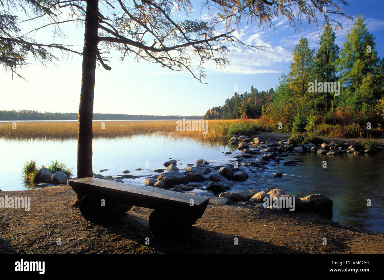 Mississippi Fluß Quelle am Lake Itasca State Park-Minnesota ...