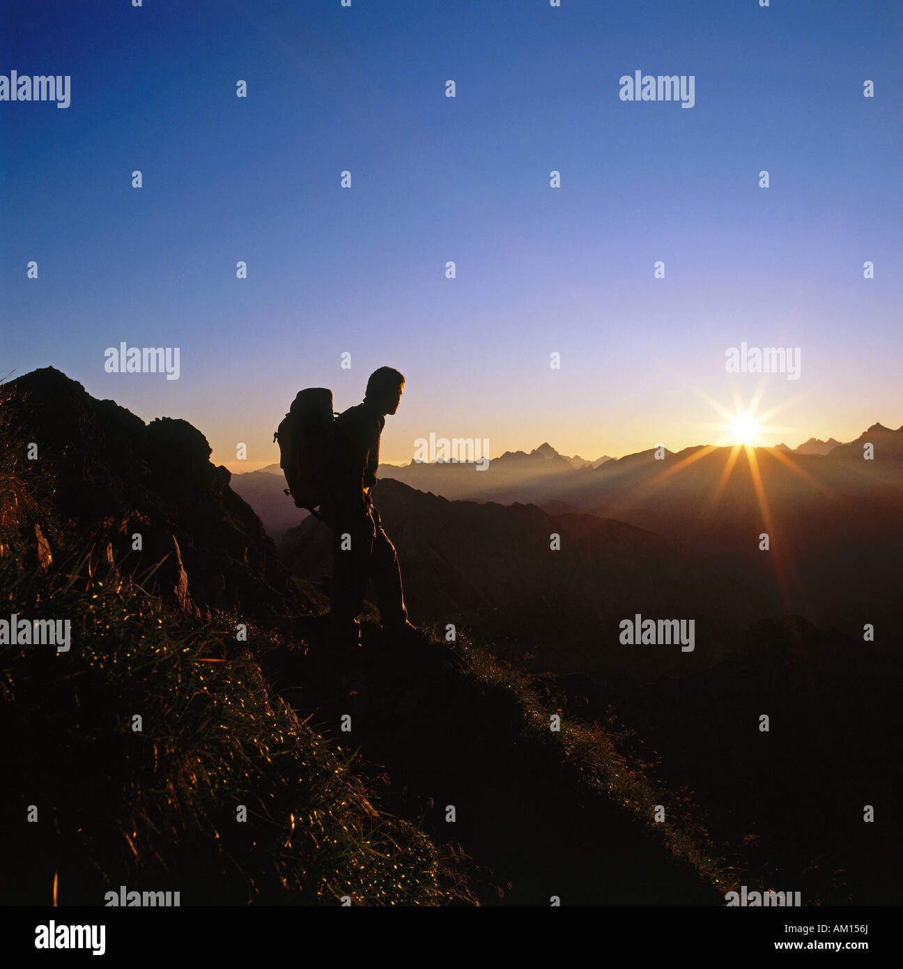 Sunrise, Tuxer Alpen, Österreich Stockfotografie - Alamy