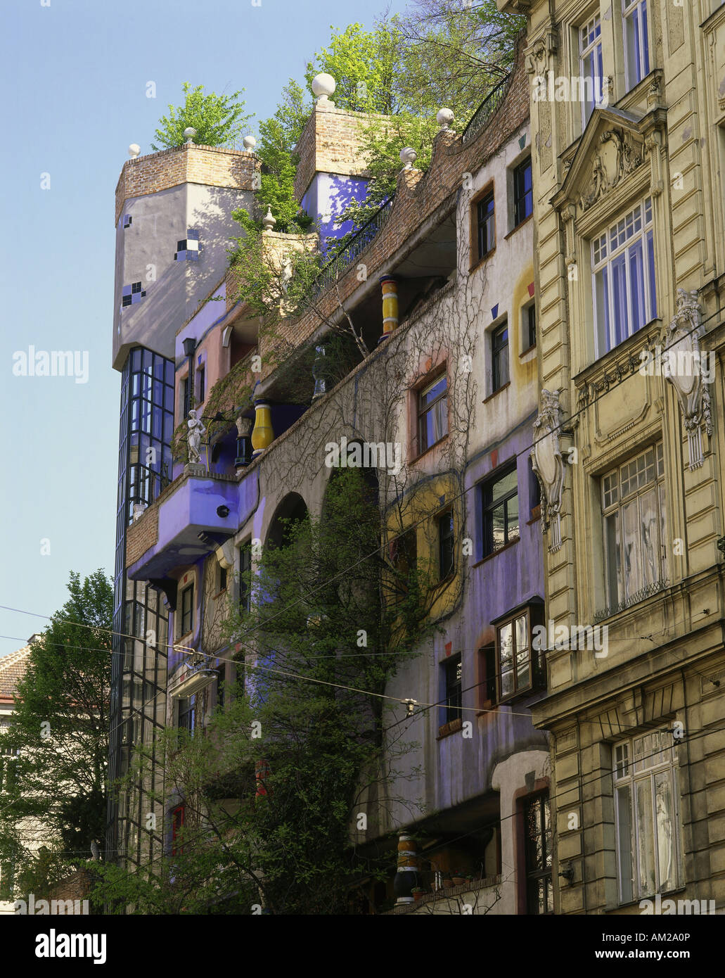 Geographie/Reisen, Österreich, Wien, Gebäude, Hundertwasserhaus ...