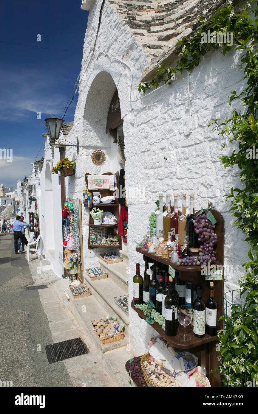 Italien, Apulien, Alberobello, Terra dei Trulli, UNESCO-Weltkulturerbe ...