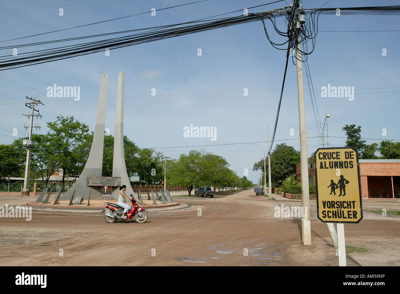 Denkmal der Kolonie Fernheim, Filadelfia, Paraguay Stockfotografie - Alamy