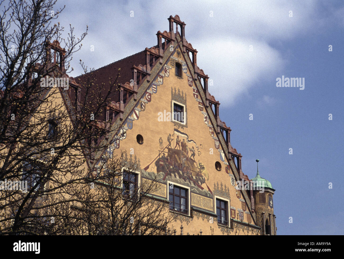 Das gotische Rathaus Rathaus in der Altstadt von Ulm Baden-Württemberg ...