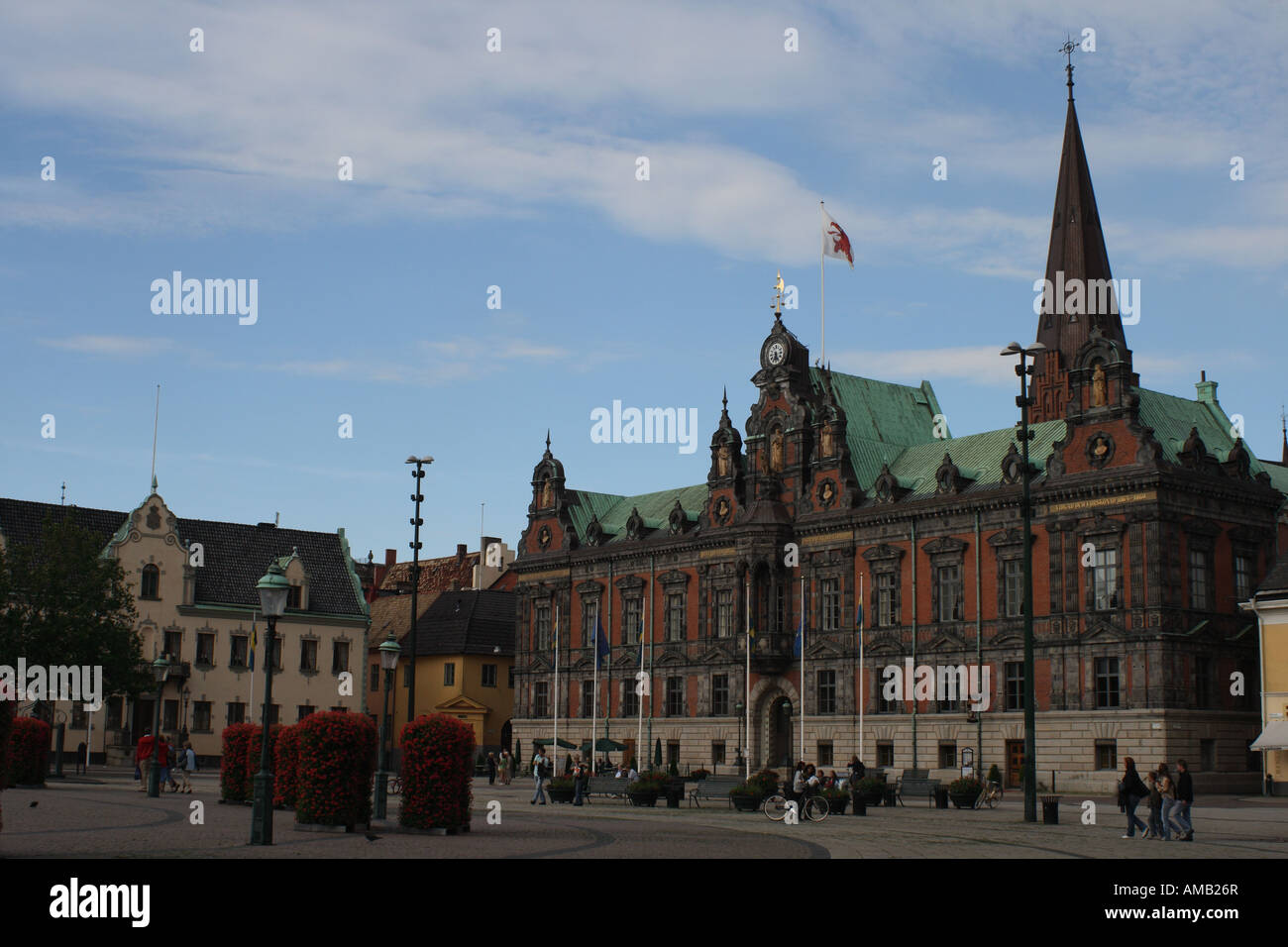 Rathaus auf Platz Stortorget in Malmö Schweden Stockfotografie - Alamy