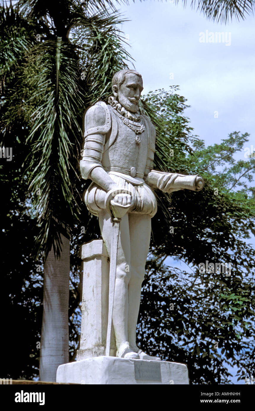 Mittelamerika, Nicaragua, Leon Viejo aka Leon Altstadt. Statue von ...