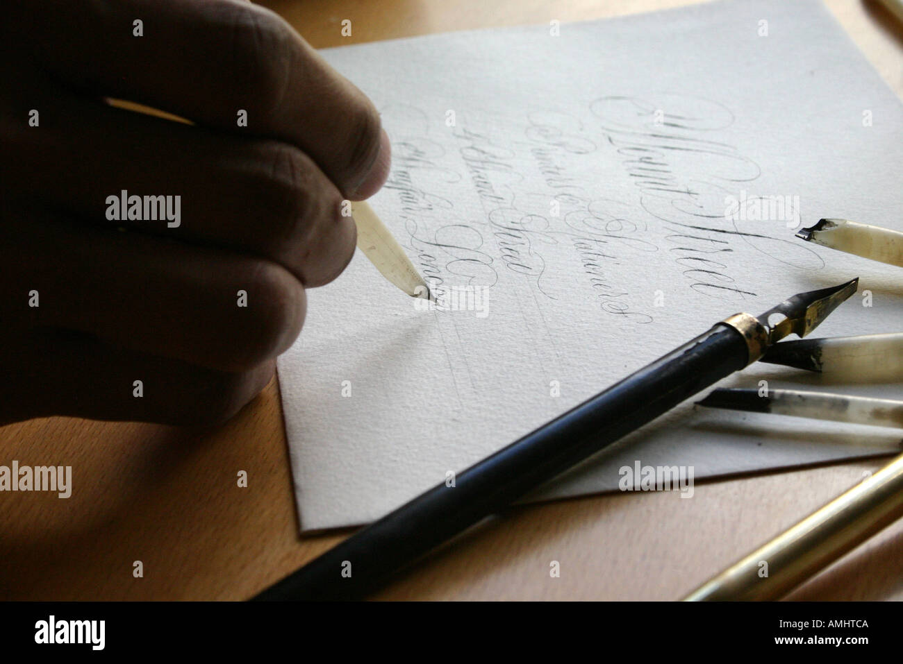 Quill Letter Writing Stockfotos und -bilder Kaufen - Alamy