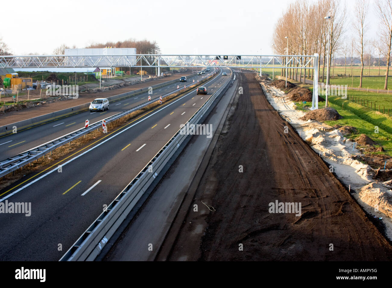Autobahn im Bau Stockfotografie - Alamy