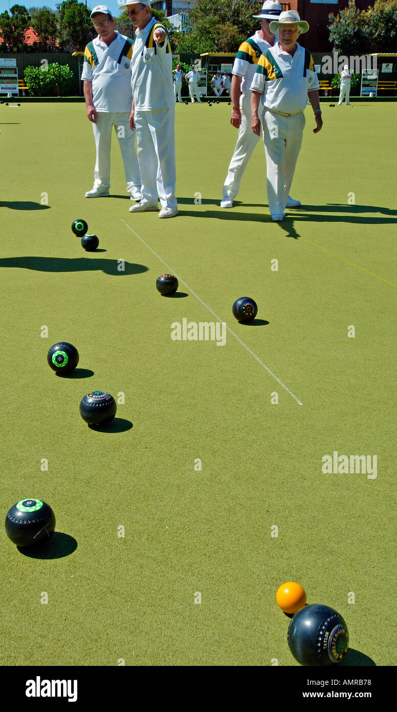 Bowls Bowling Australia Lawn Stockfotos und -bilder Kaufen - Alamy