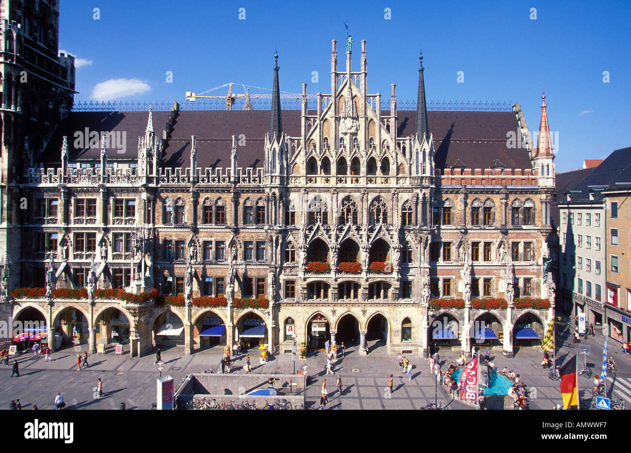 Deutschland Bayern München Rathaus am Marienplatz Stockfotografie - Alamy