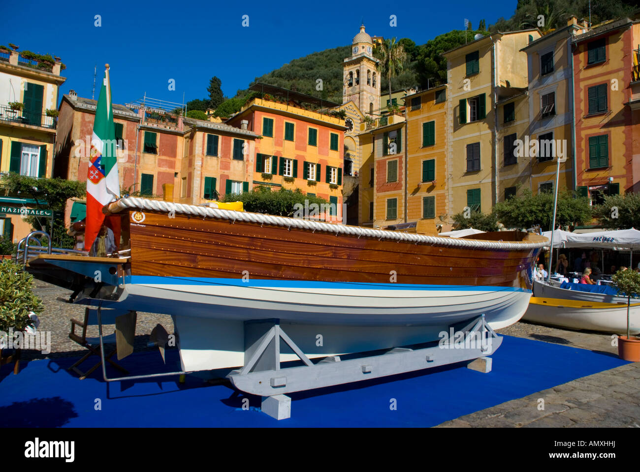Boote im Hafen, Portofino, Genua, Ligurien, Ligurien, Italien ...