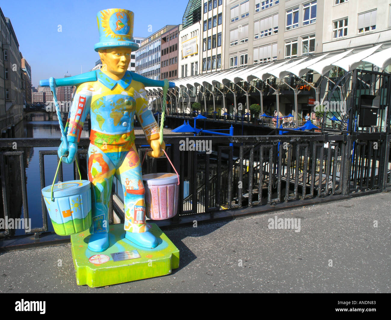 Hans Hummel Figur Hamburg Elbe Fluss Metropole Hansestadt Hansestadt ...
