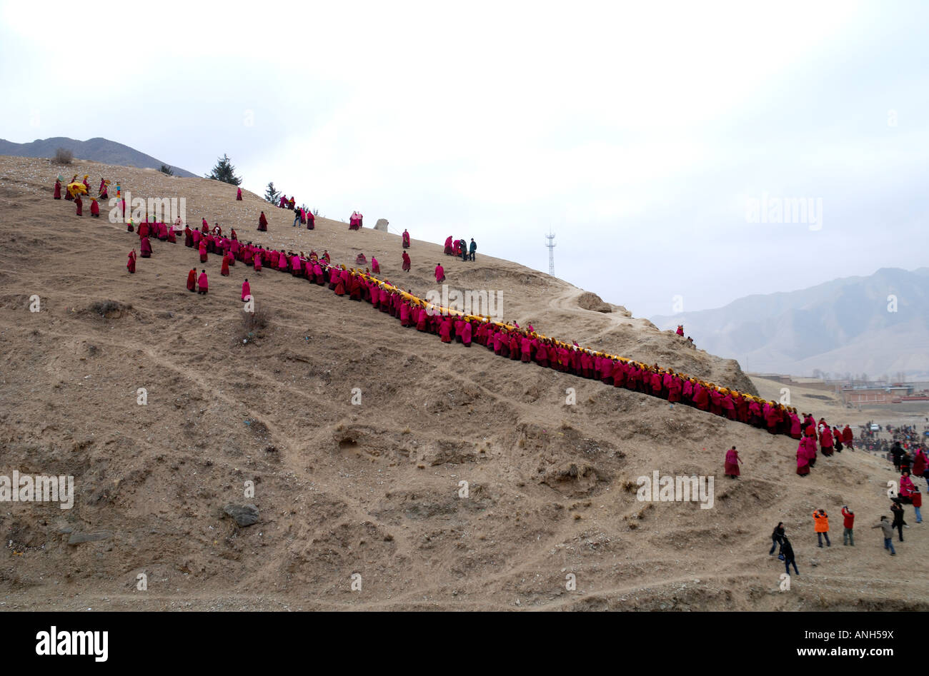 Tibetisches Kloster Labrang Beim Monlam Festival Stockfotos und -bilder ...
