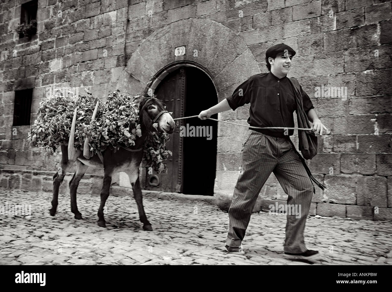 Mann zieht esel -Fotos und -Bildmaterial in hoher Auflösung – Alamy