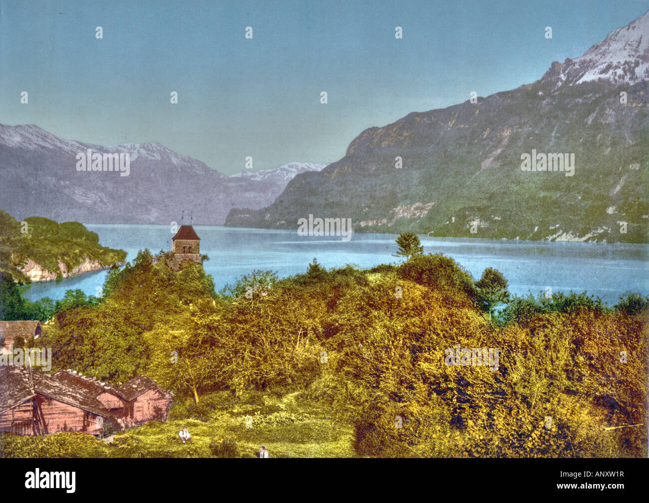 Brienz church brienzersee switzerland Stockfotos und -bilder Kaufen - Alamy