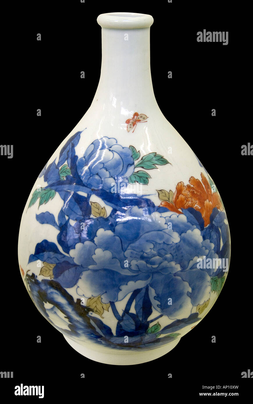 Edo Periode Emaille 1600 1868 Porzellan japan Kano Stil Kutani Vase ...