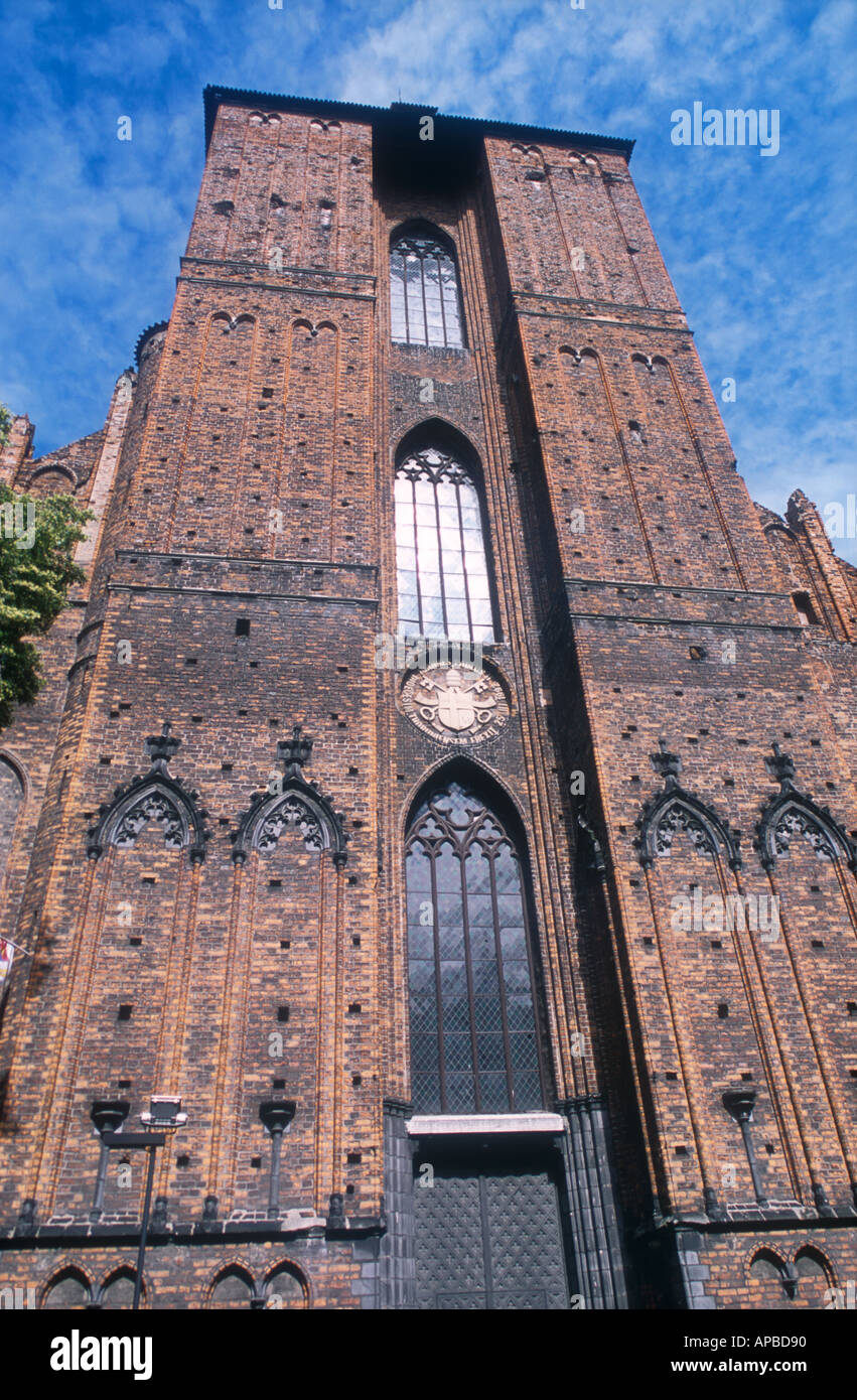 Gotischen Stil Ziegel Fassade Katedra Sw Janow St Johns Kathedrale ...