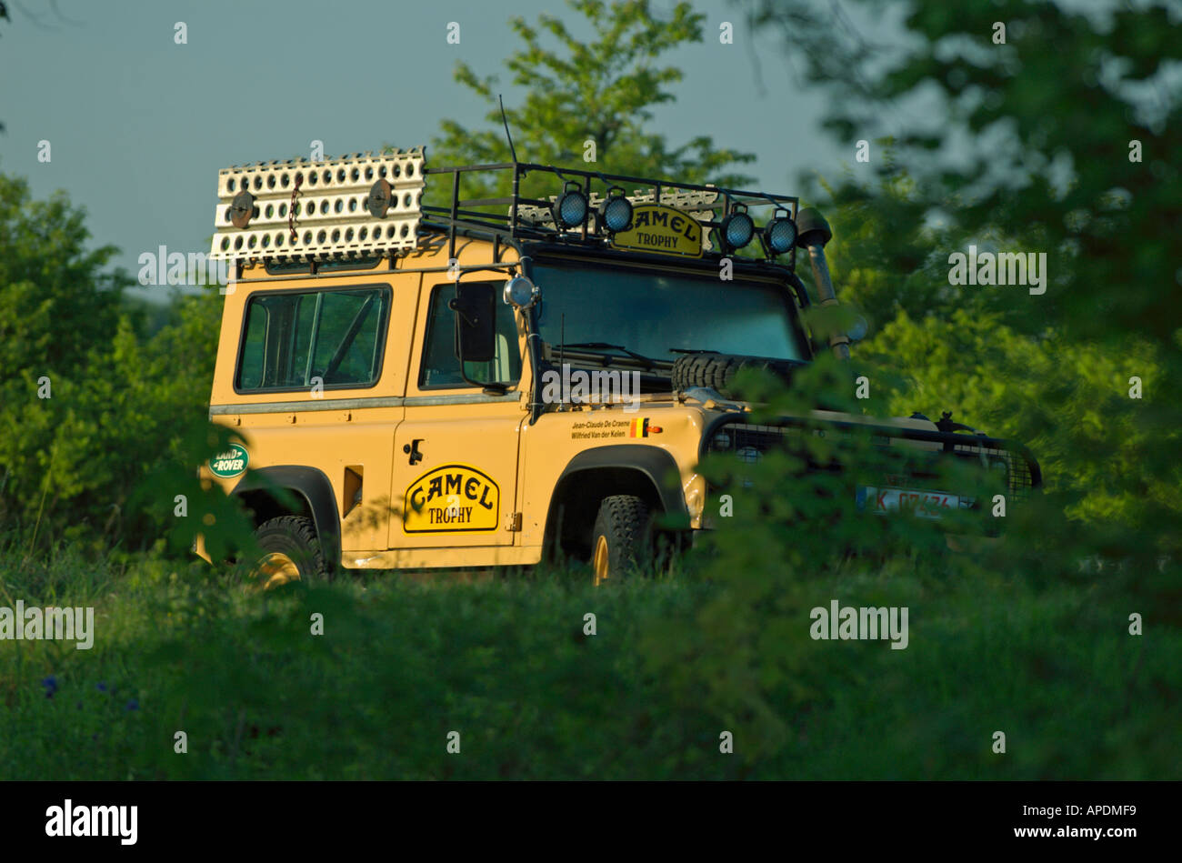 Original 1985 Camel Trophy Land Rover Defender 90 Stockfotografie - Alamy