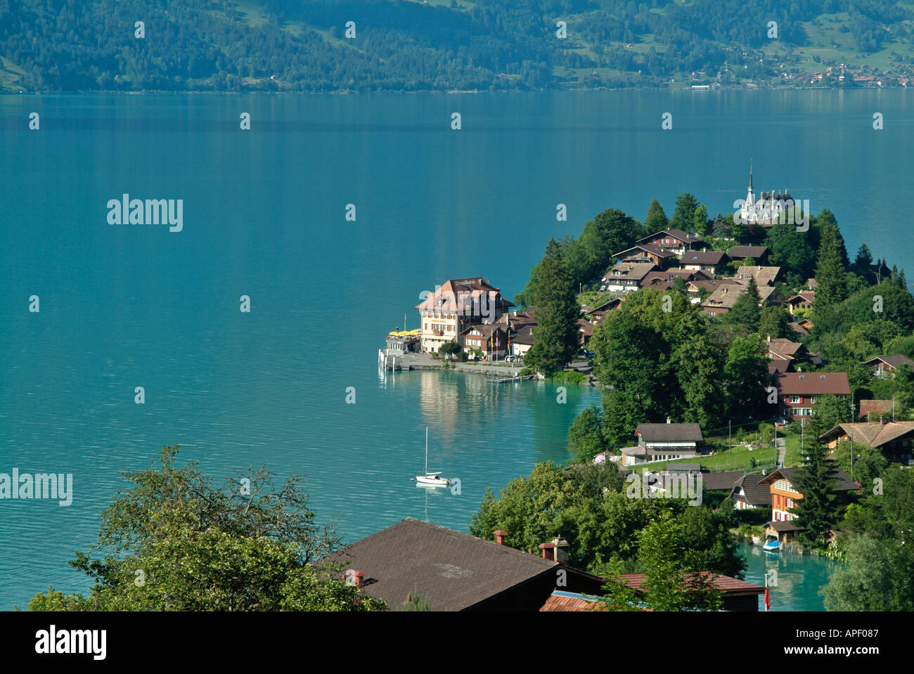 Brienz church brienzersee switzerland Stockfotos und -bilder Kaufen - Alamy