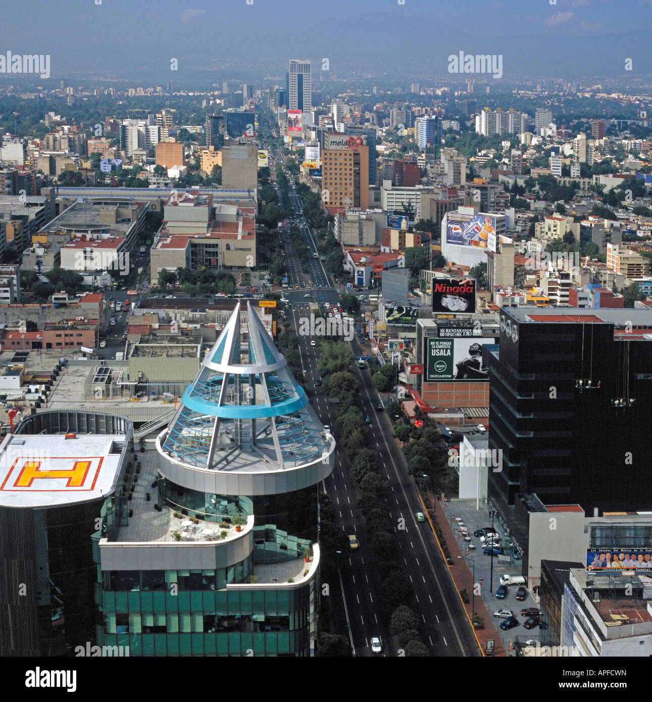 Overhead view central mexico city -Fotos und -Bildmaterial in hoher ...
