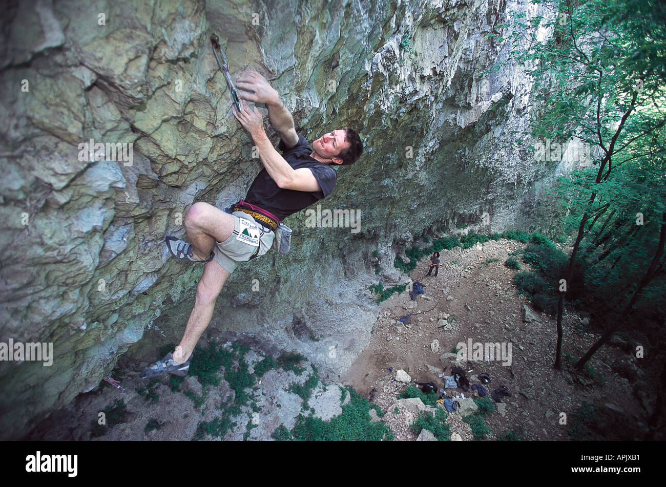 Rock climbing in misja pec -Fotos und -Bildmaterial in hoher Auflösung ...