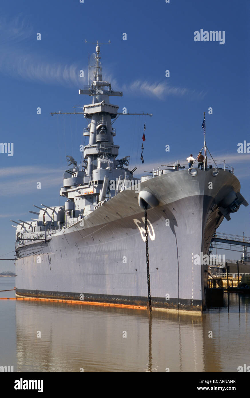 Schlachtschiff USS Alabama in Mobile Alabama USA Stockfotografie - Alamy