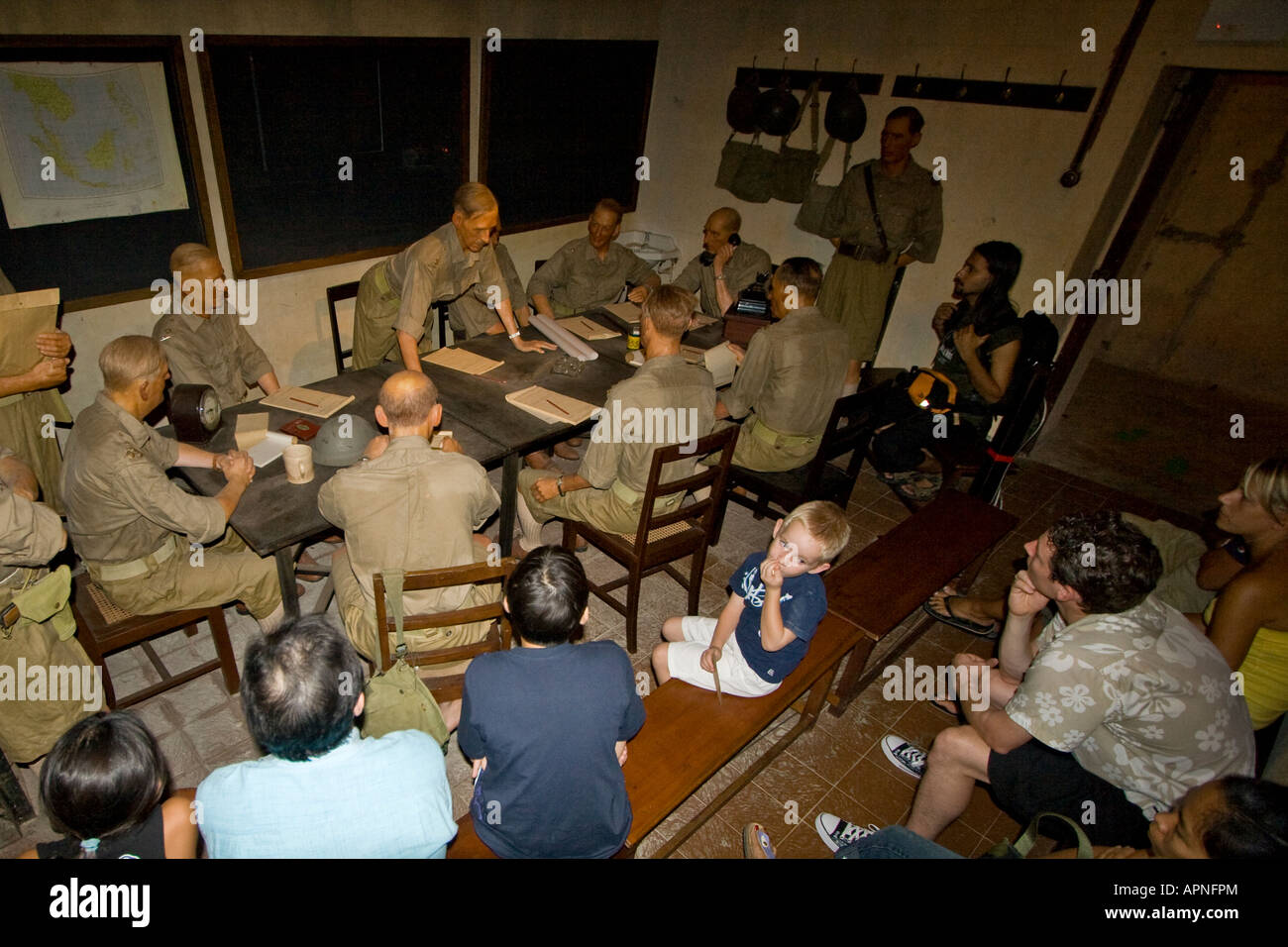 Battle Box WWII Malaya Singapur Command Center Fort Canning Singapore ...