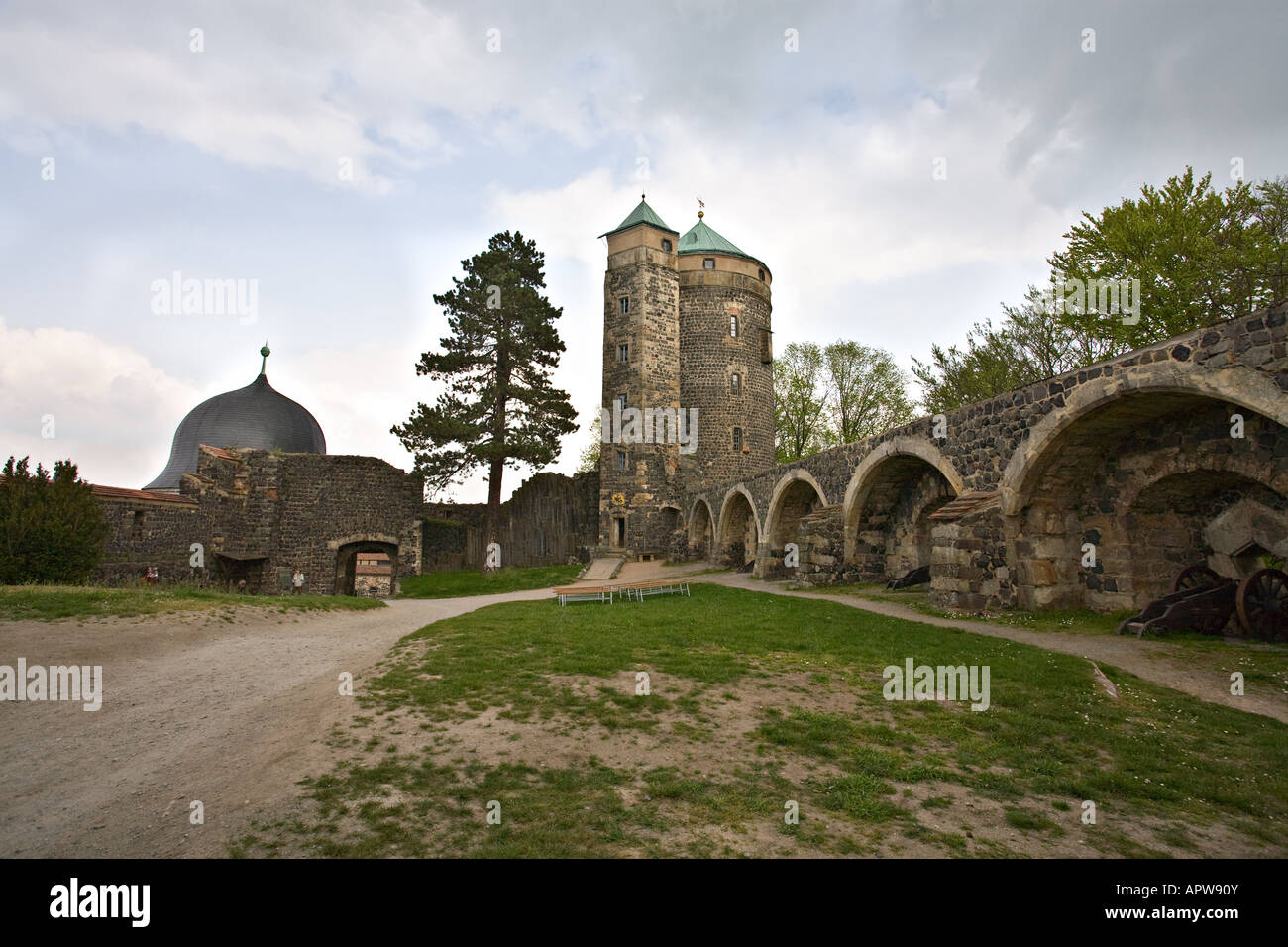 Burg Stolpen, Stolpen, Sachsen, Deutschland Stockfotografie - Alamy