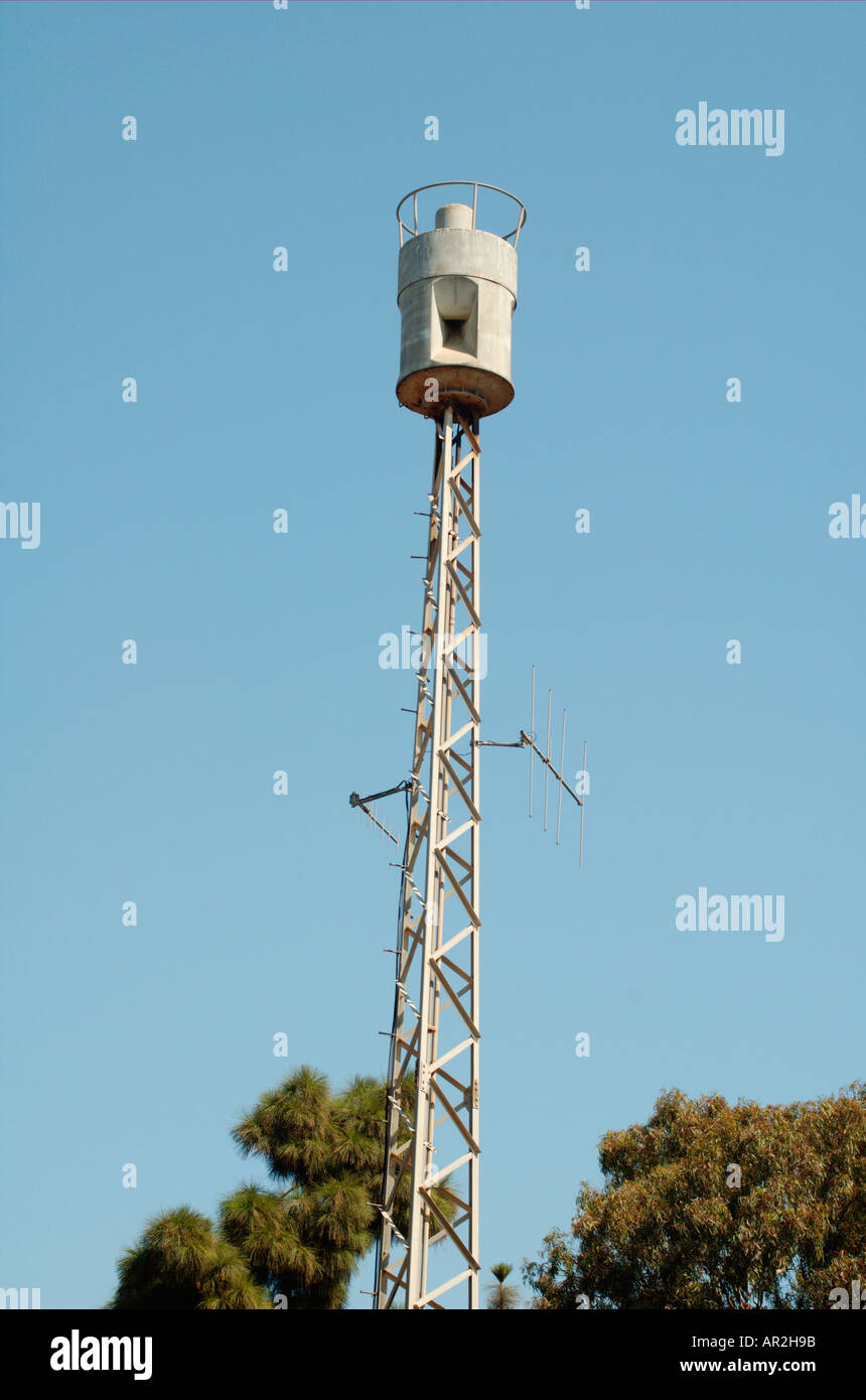 Air Raid Siren im Zentrum von Tel Aviv Israel ursprünglich in ...