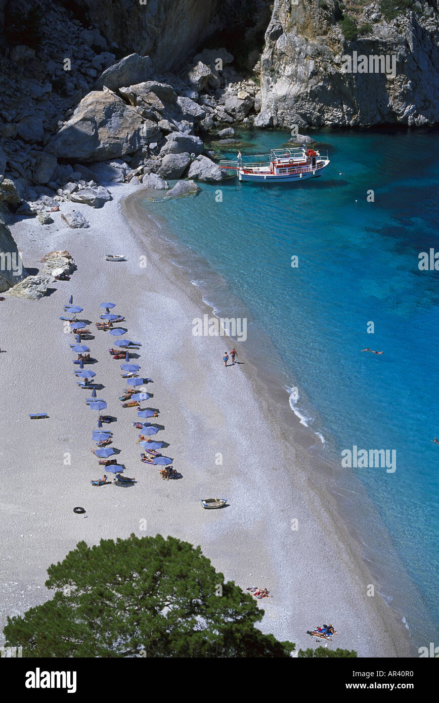 Strand, Kira Panagia Scarpanto, Dodekanes, Griechenland Stockfotografie ...