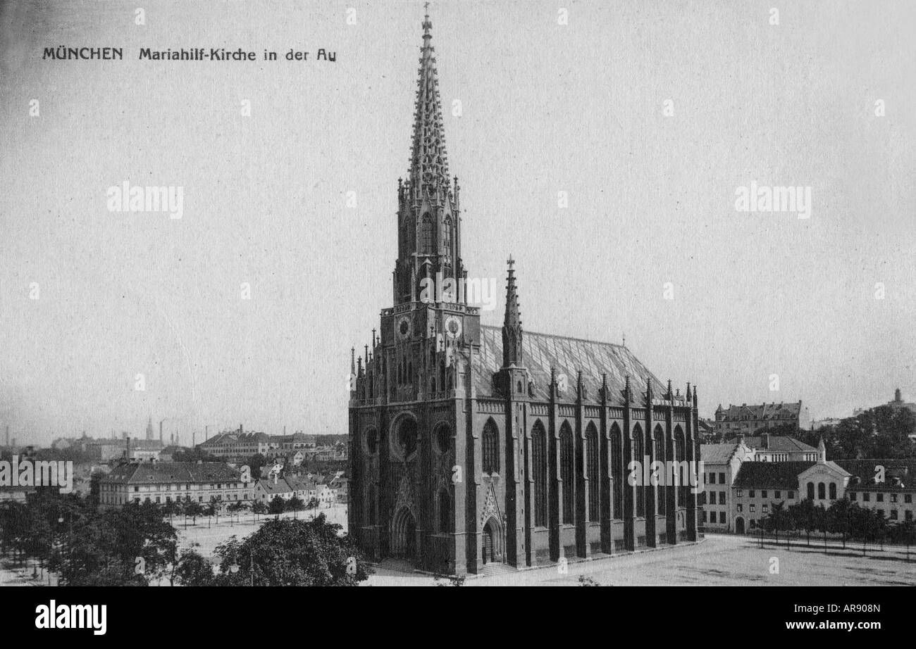Mariahilfkirche church mariahilfplatz munich -Fotos und -Bildmaterial ...